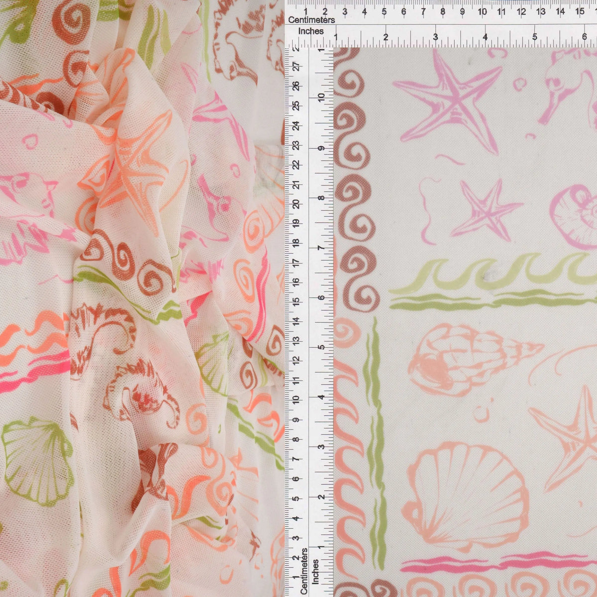 Under the Sea Digital Print Mesh Fabric - | Shopify Wholesale V2 ...