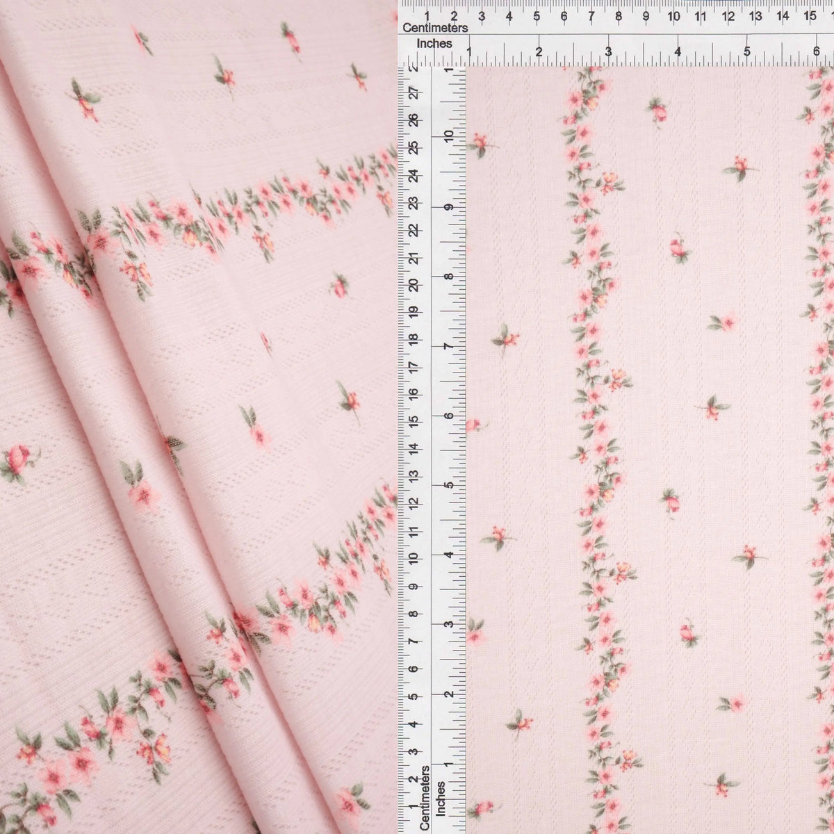 Ditsy Floral Pointelle Print Fabric | Shopify Wholesale V2